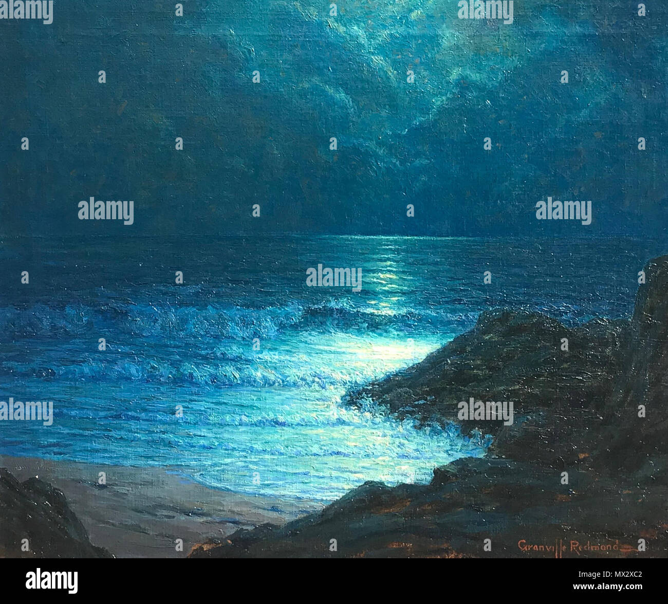 Moonlit waves hi-res stock photography and images - Alamy