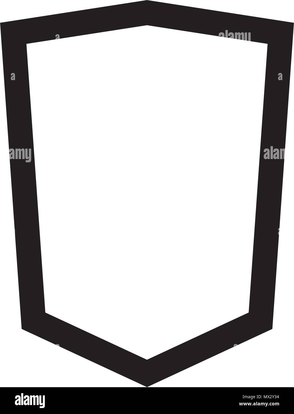 shield icon vector template Stock Vector Image & Art - Alamy