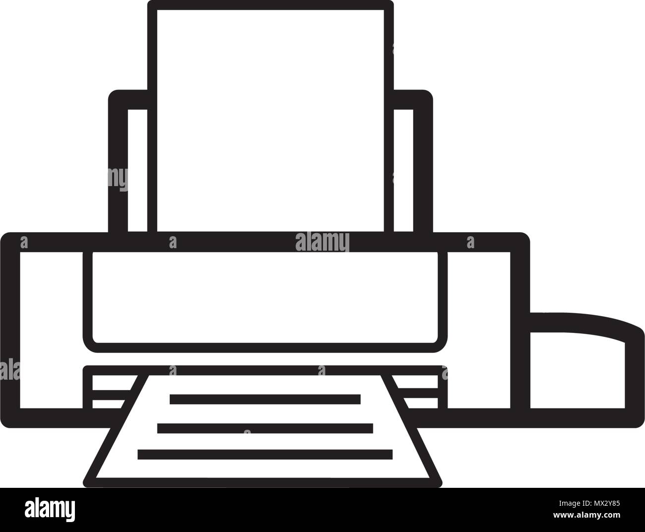 printer icon vector template Stock Vector Image & Art - Alamy