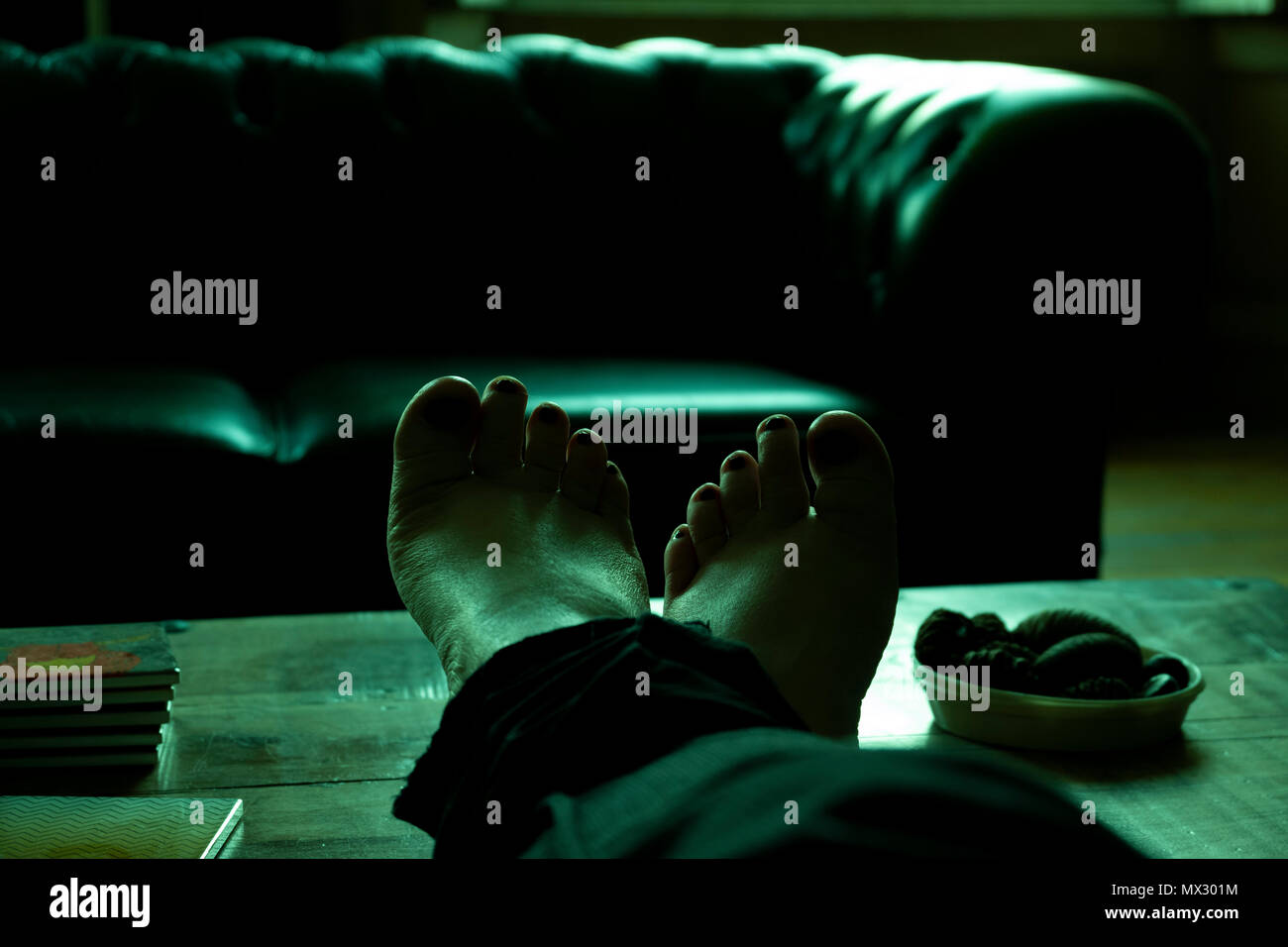 Relaxing massage home hi-res stock photography and images - Alamy