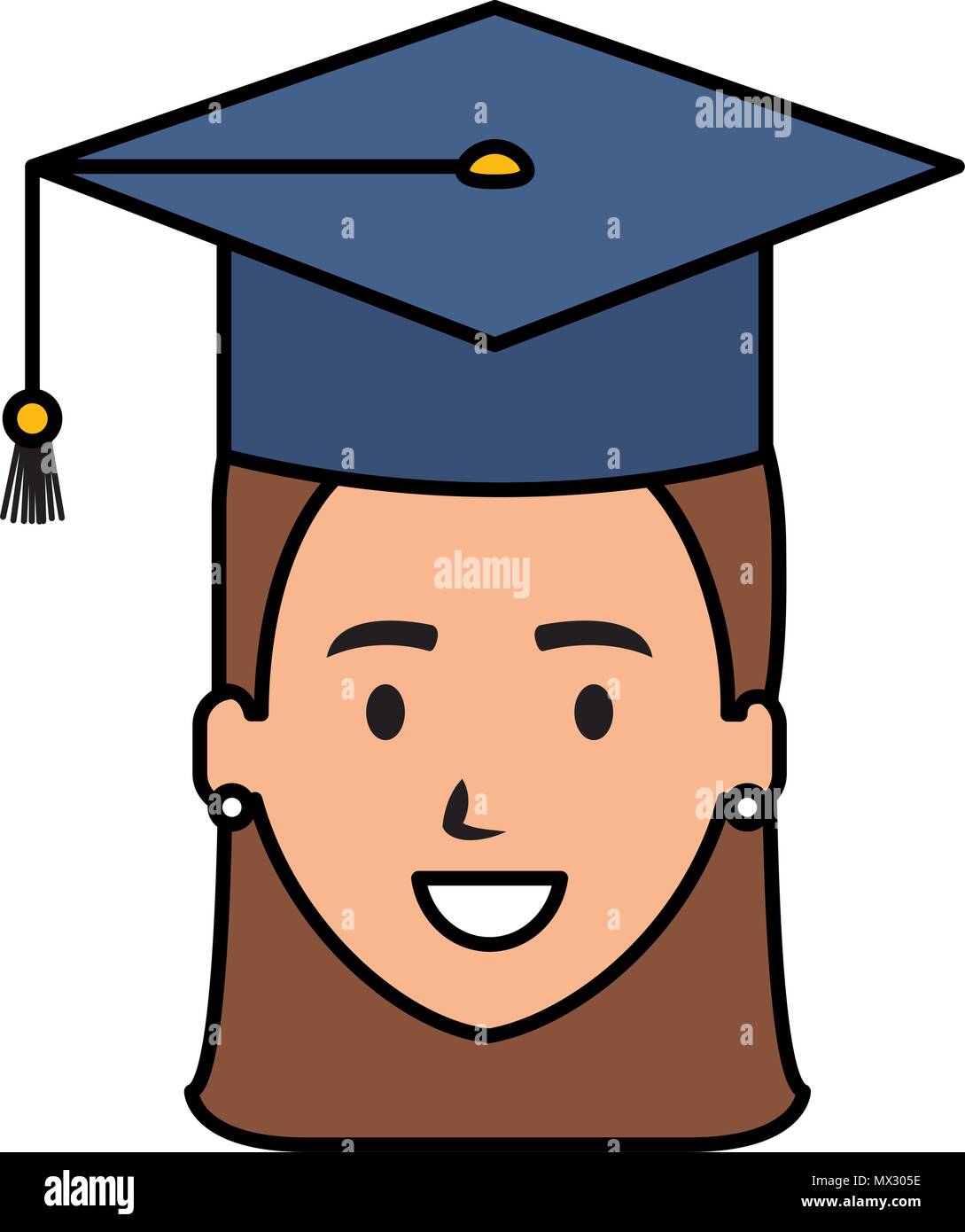 Avatar girl graduation cap hi-res stock photography and images - Alamy