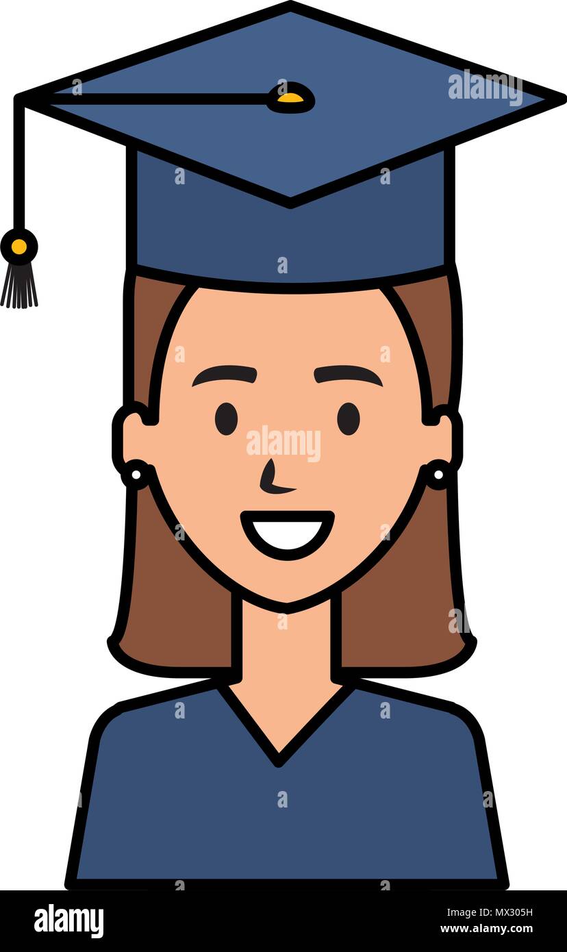 Avatar girl graduation cap hi-res stock photography and images - Alamy