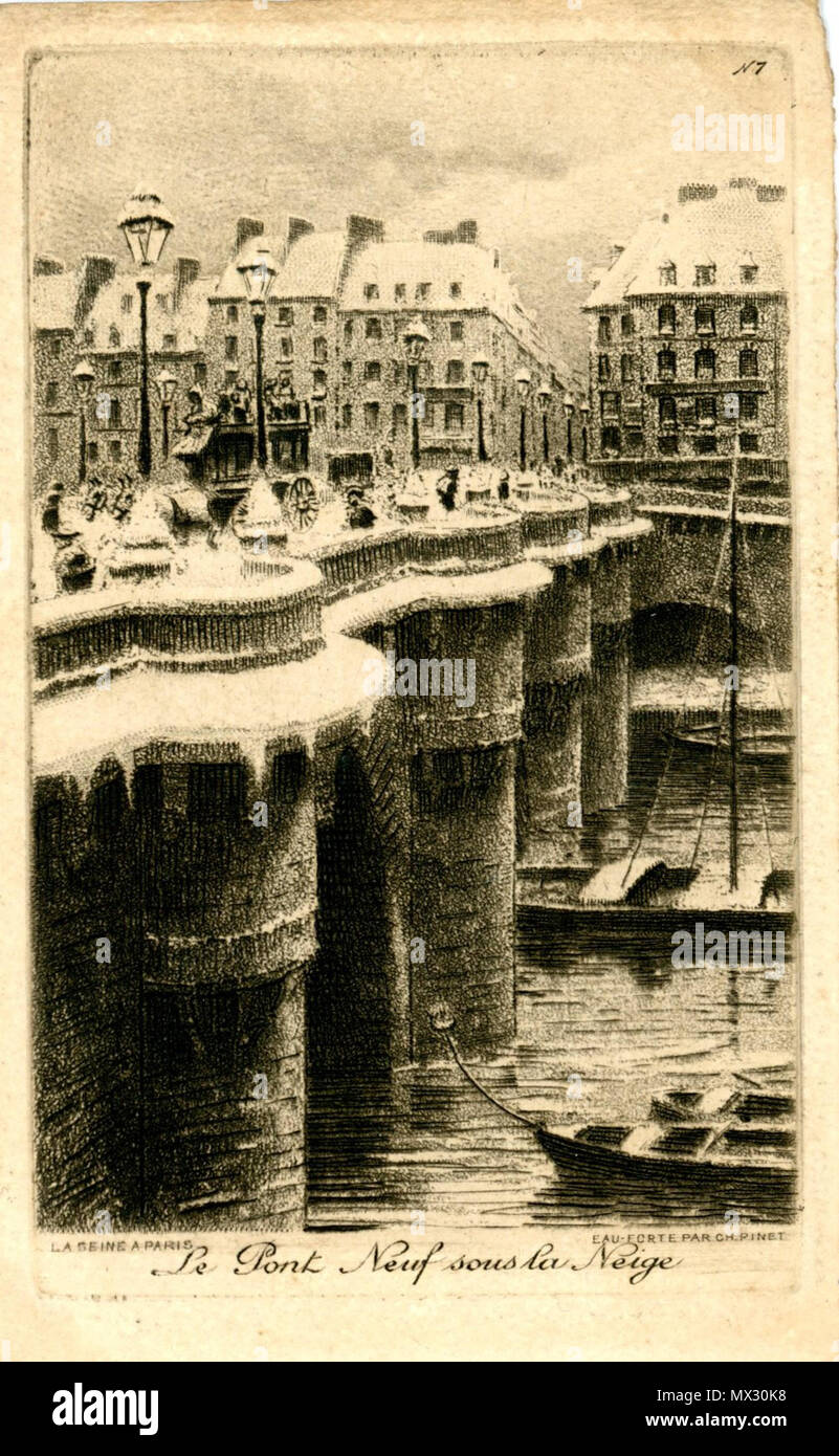 Paris city landscape pont hi-res stock photography and images - Alamy