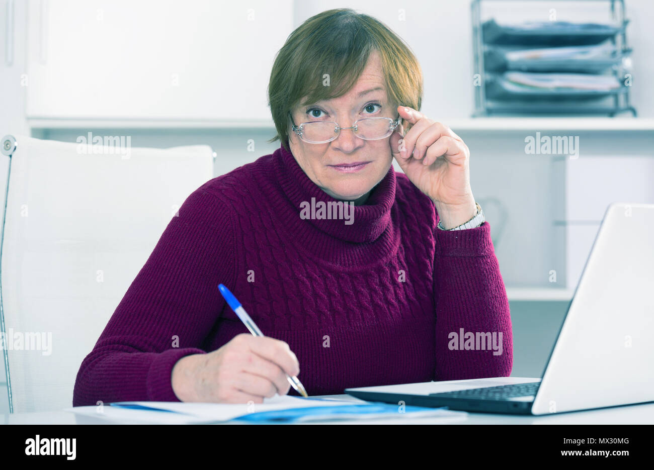Manager having complicated issue hi-res stock photography and images ...