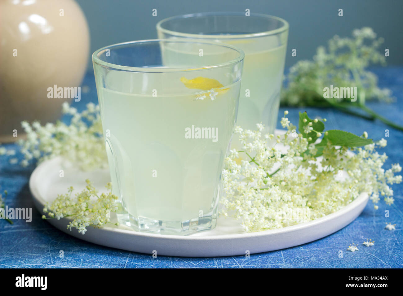 Cold sokata - a traditional Romanian drink made from the flowers of ...