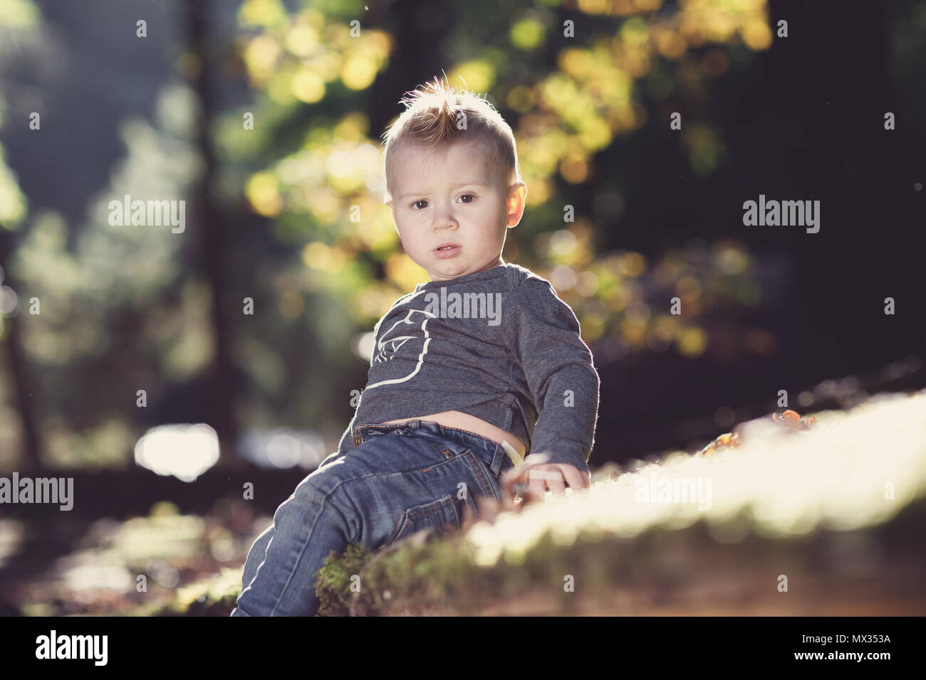Happiness boy and girl fun outdoor under sunlight Stock Photo - Alamy