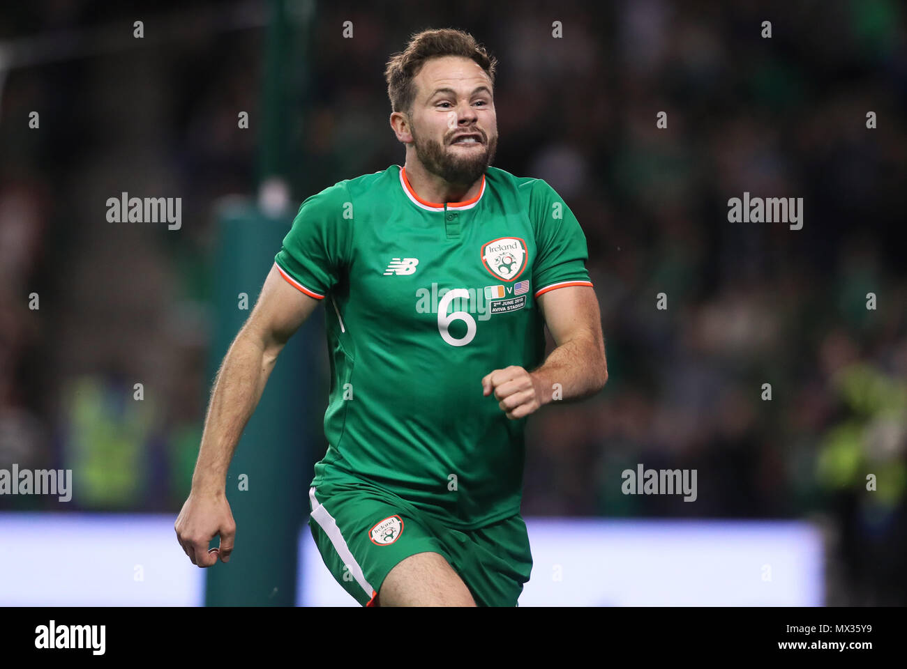 Republic irelands alan judge celebrates scoring hi-res stock ...