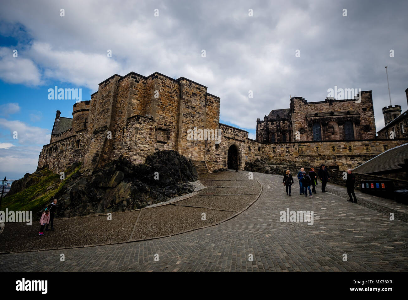 Edinburgh, Scotland - April 27, 2017: View of main building from the ...
