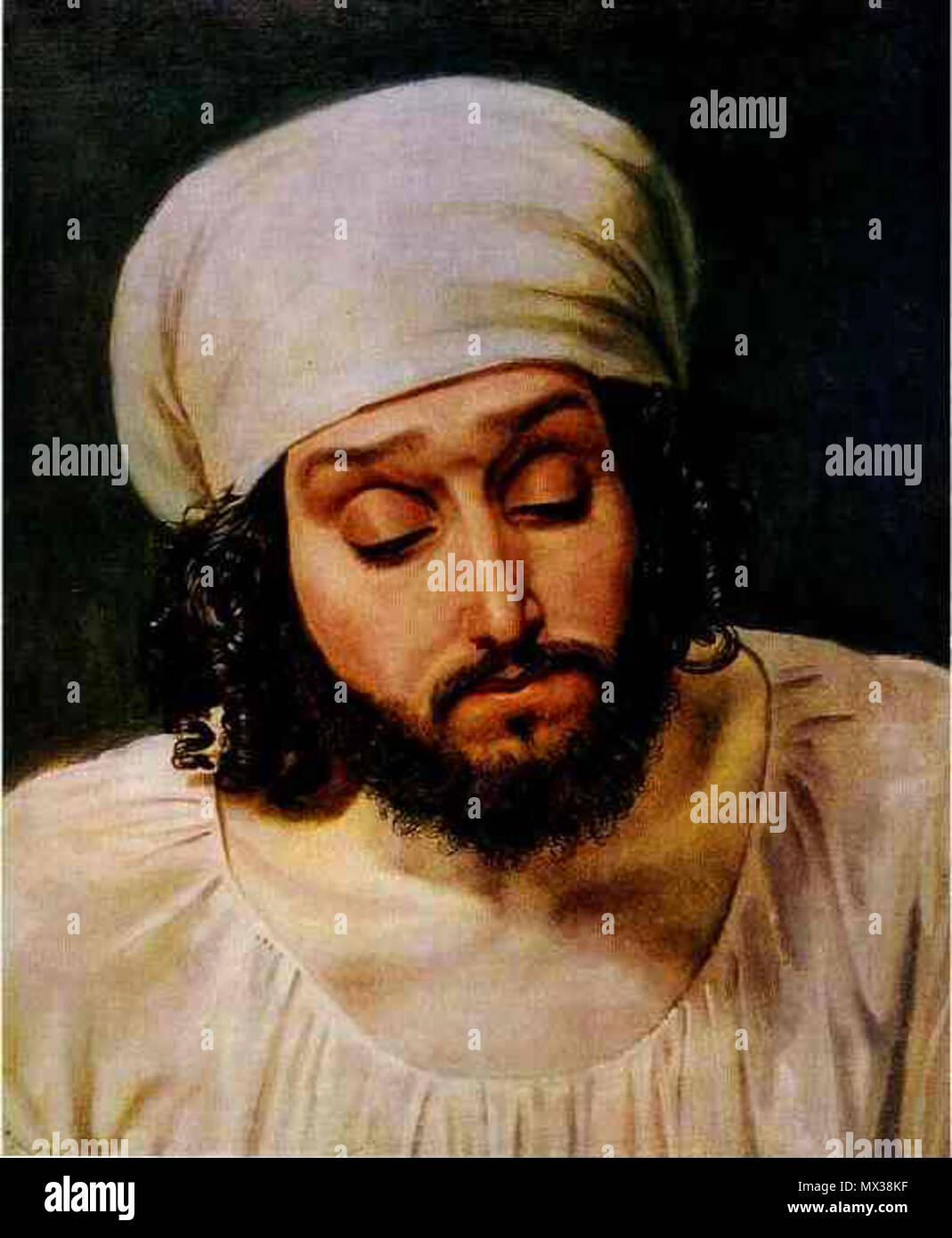 . Alexander Ivanov. Head of a Man. 1830s-1840s. Oil on canvas. The ...