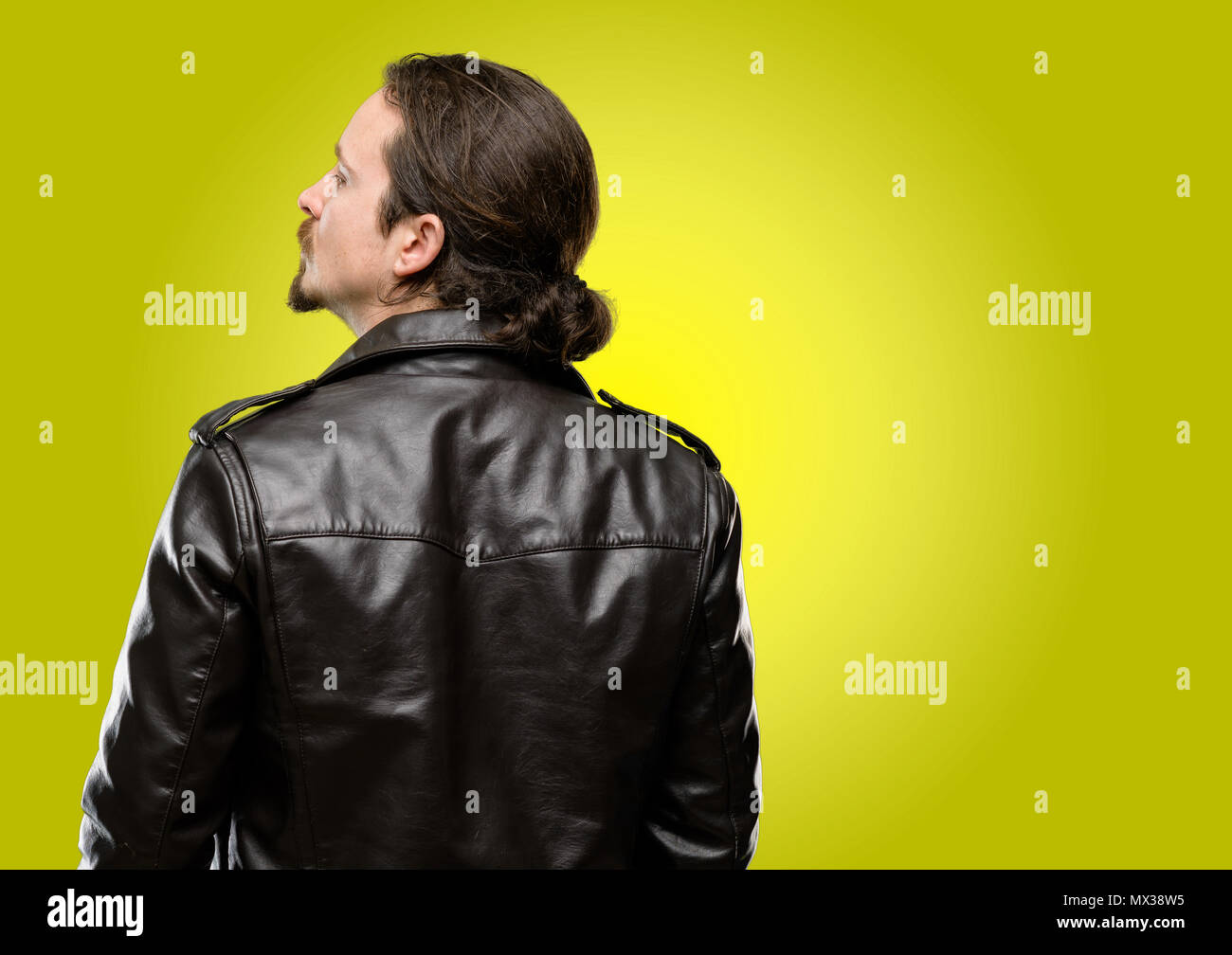 Handsome young man backside, rear view Stock Photo - Alamy