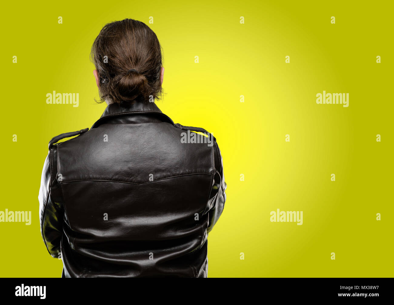 Handsome young man backside, rear view Stock Photo - Alamy