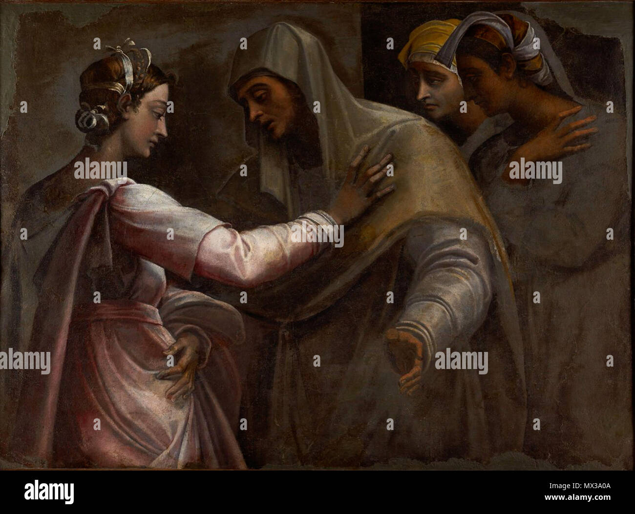 . English: Fragment of a Visitation by Sebastiano del Piombo. 'Filippo ...