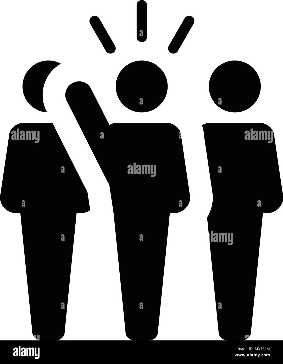 Leader Icon vector male public speaker person symbol for leadership ...