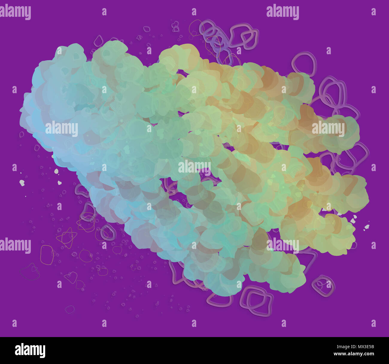 Artistic blended messy shapes background pattern abstract Stock Photo ...