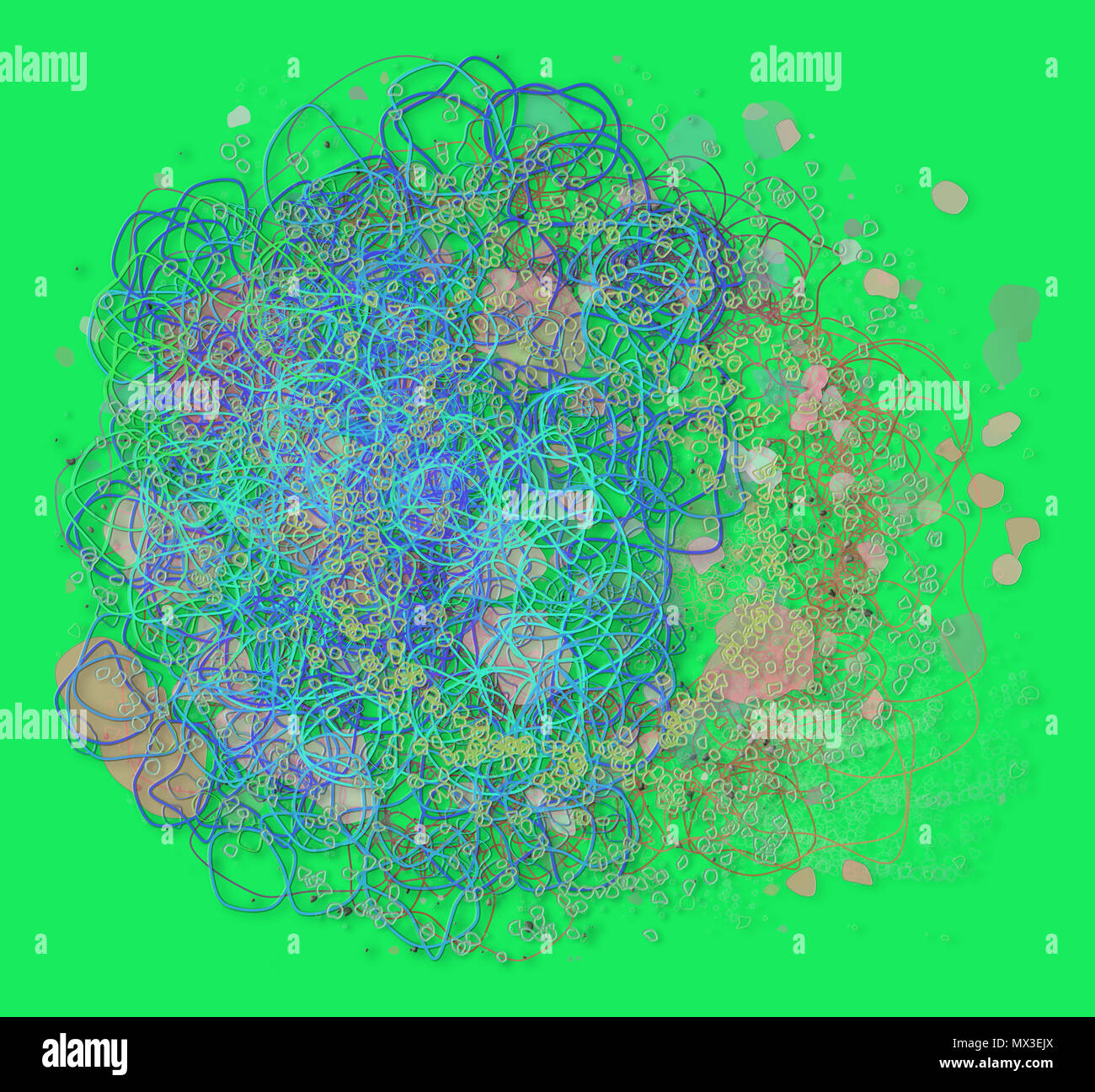 Artistic blended messy shapes background pattern abstract Stock Photo ...