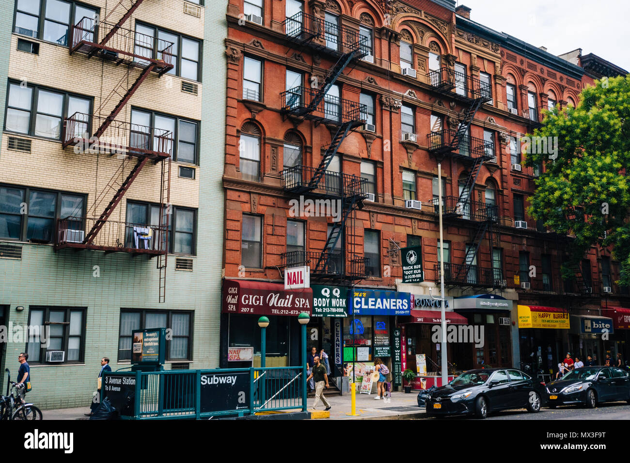 14th Street in the East Village, Manhattan, New York City Stock Photo ...