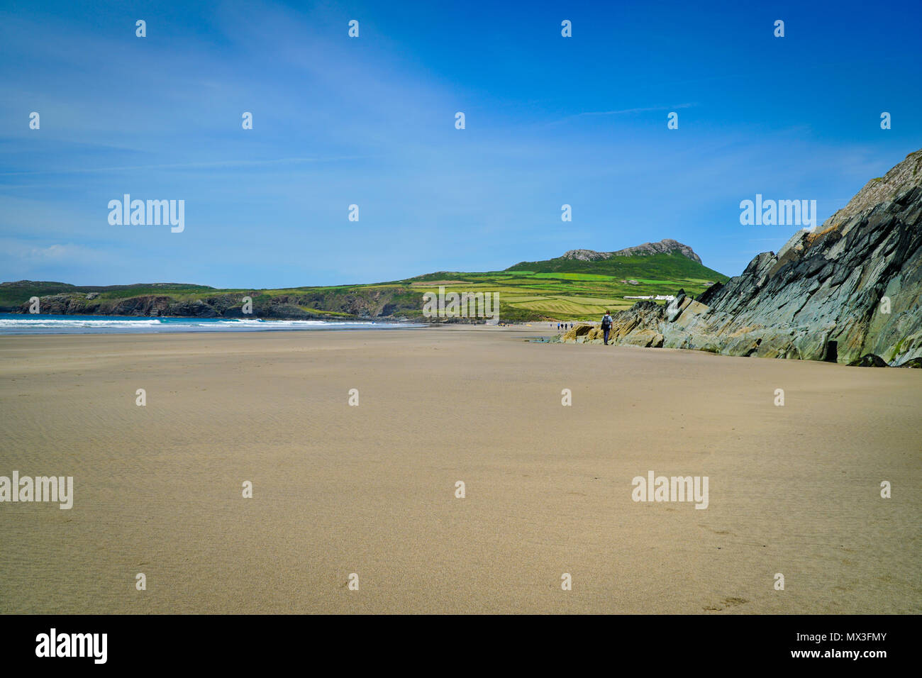 Beach Coastal Landscape (Sand & Rock Stock Photo - Alamy