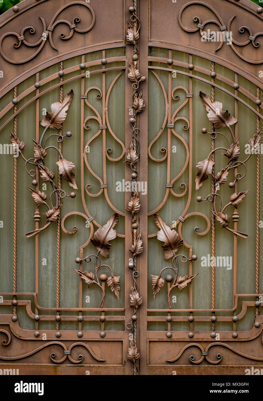The fragment of forged metal products. close-up Stock Photo - Alamy