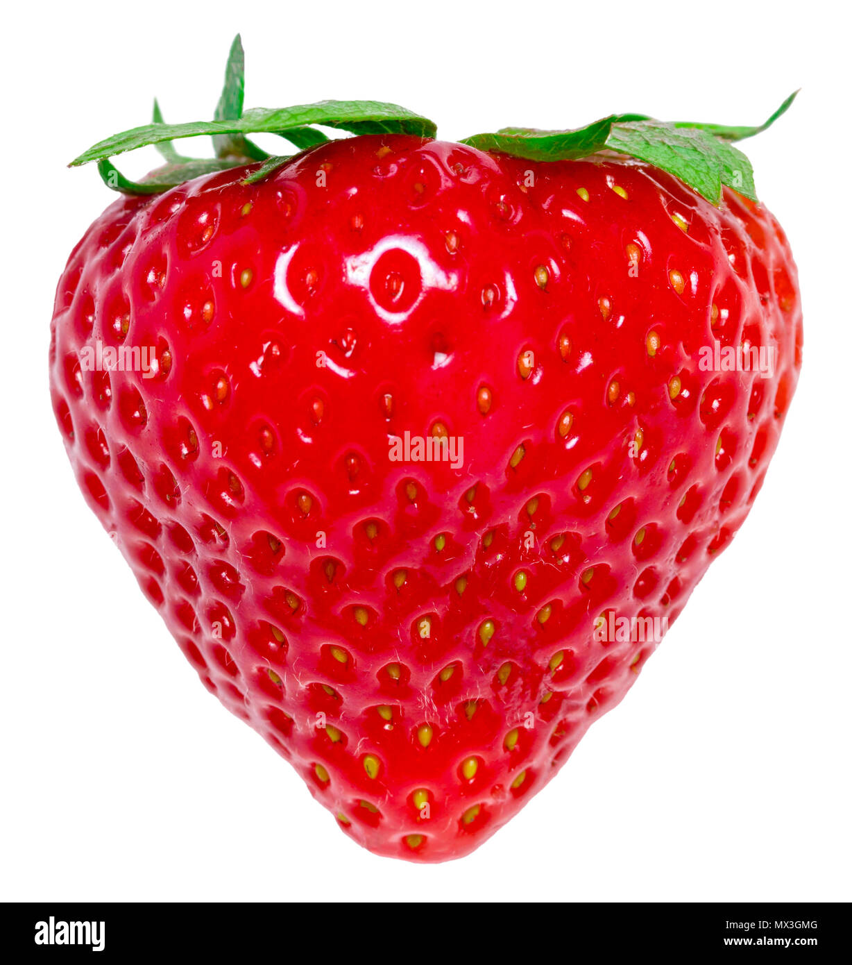 Strawberry isolated on white background. Clipping Path Stock Photo - Alamy