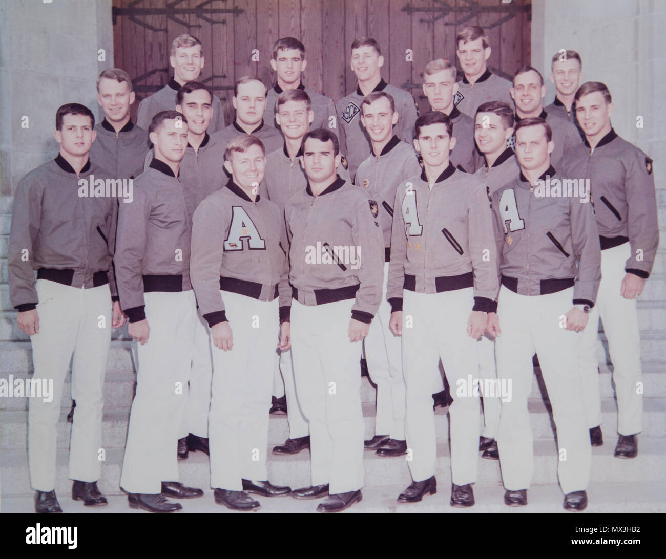 Cadets of Company B4, Class of 1970, pose for their Senior Class ...