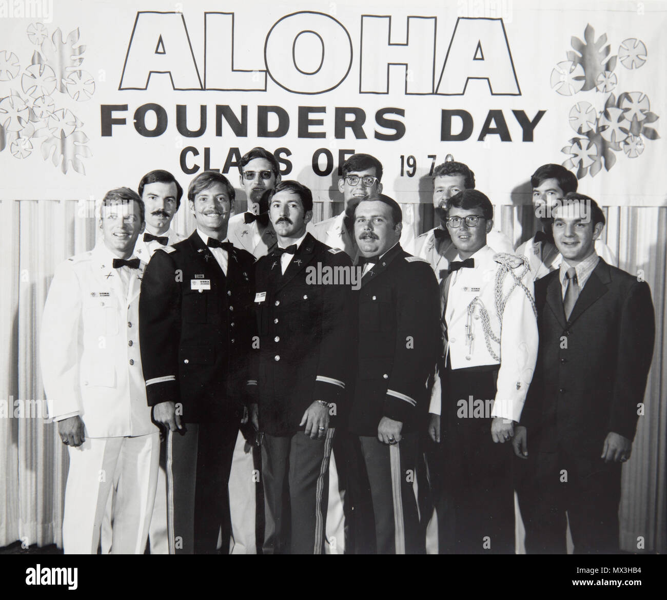 Young Officers Pose for a photo at Formal Dinner Celebrating the ...