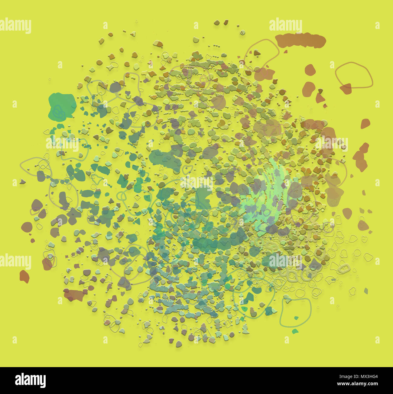 Artistic blended messy shapes background pattern abstract Stock Photo ...