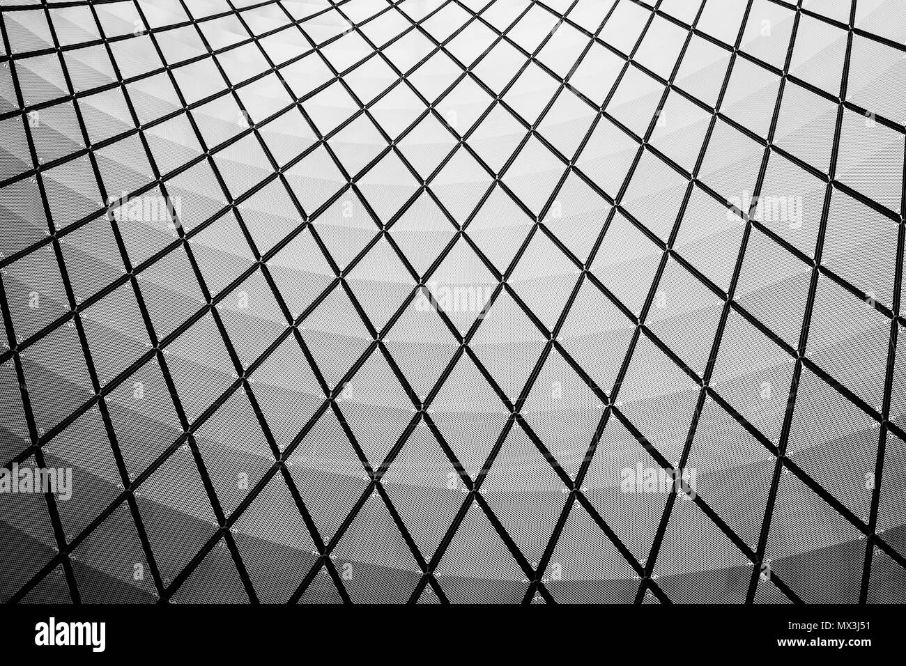 Architectural details of the Fulton Center, in Manhattan, New York City ...