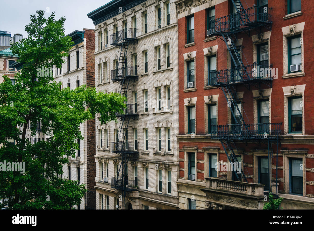Brick buildings in Morningside Heights, Manhattan, New York City Stock ...