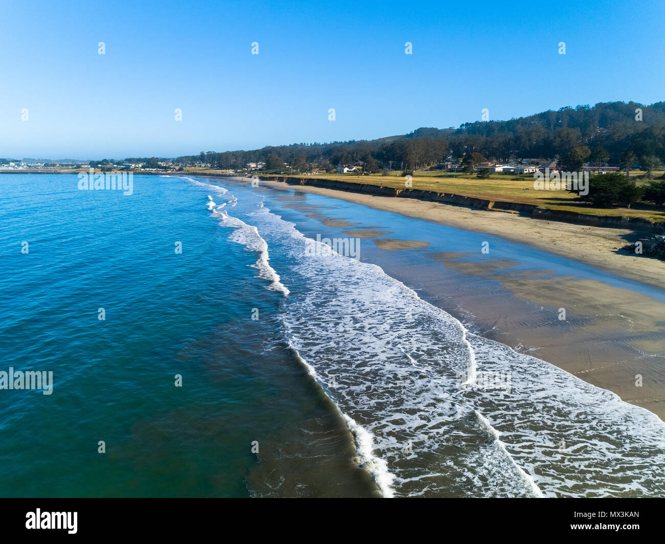 Half moon bay california aerial hi-res stock photography and images - Alamy