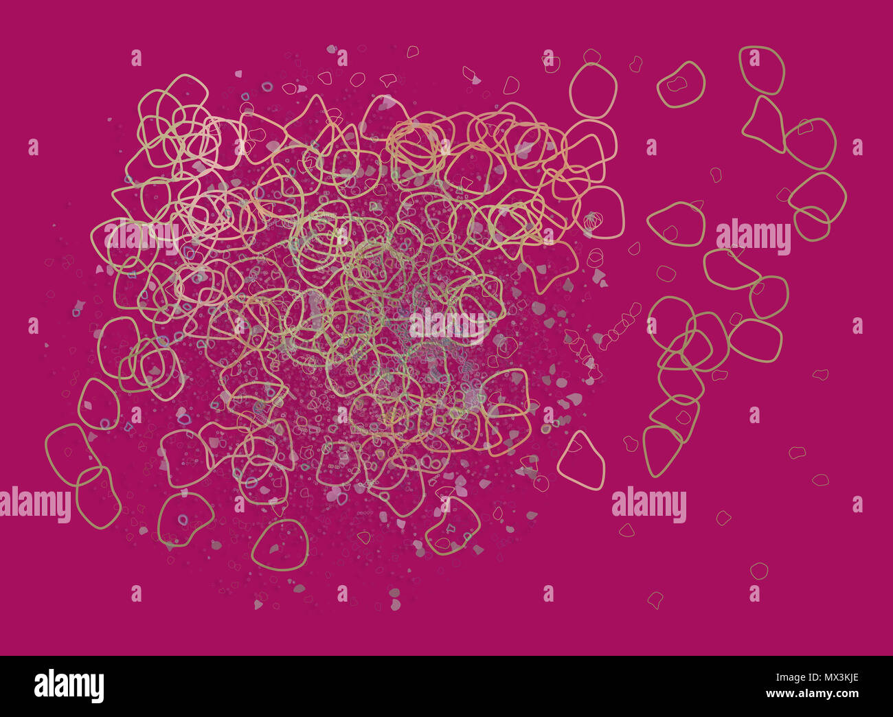 Abstract geometric background with messy shapes for wall art, web page ...