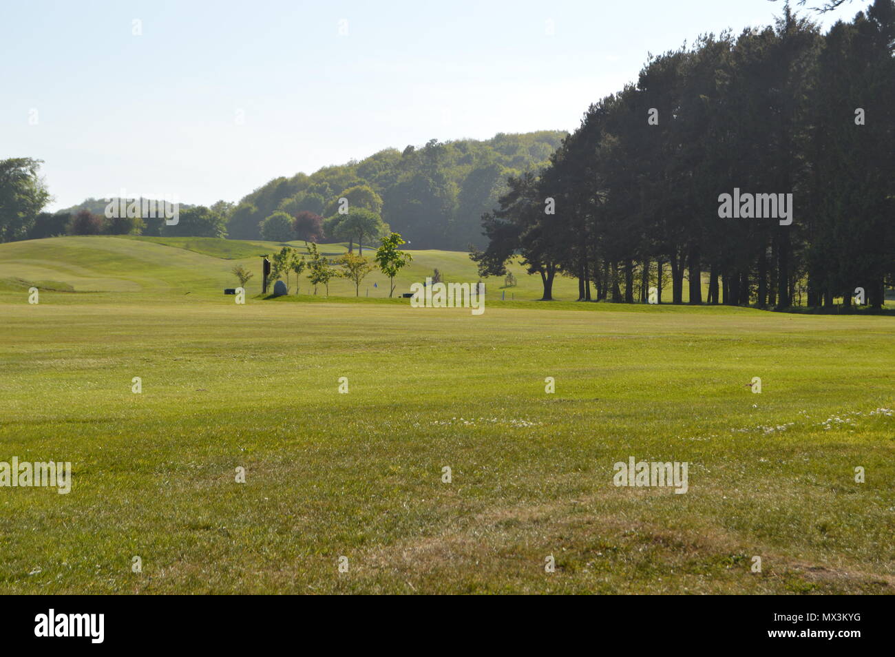 Aberdour Golf Course, Fife, Scotland, on banks of River Forth Stock ...