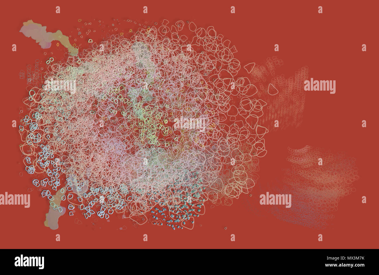 Abstract blended messy shapes for wall art, web page, wallpaper ...