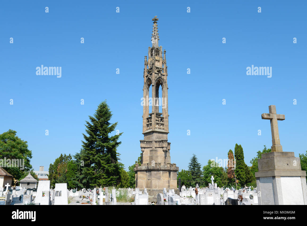 Timisoara city Romania Column of Fidelity memorial monument Stock Photo ...
