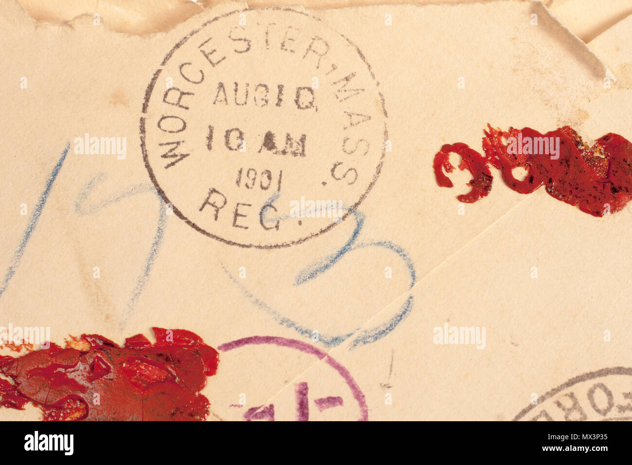 old vintage personal handwritten letter Stock Photo - Alamy