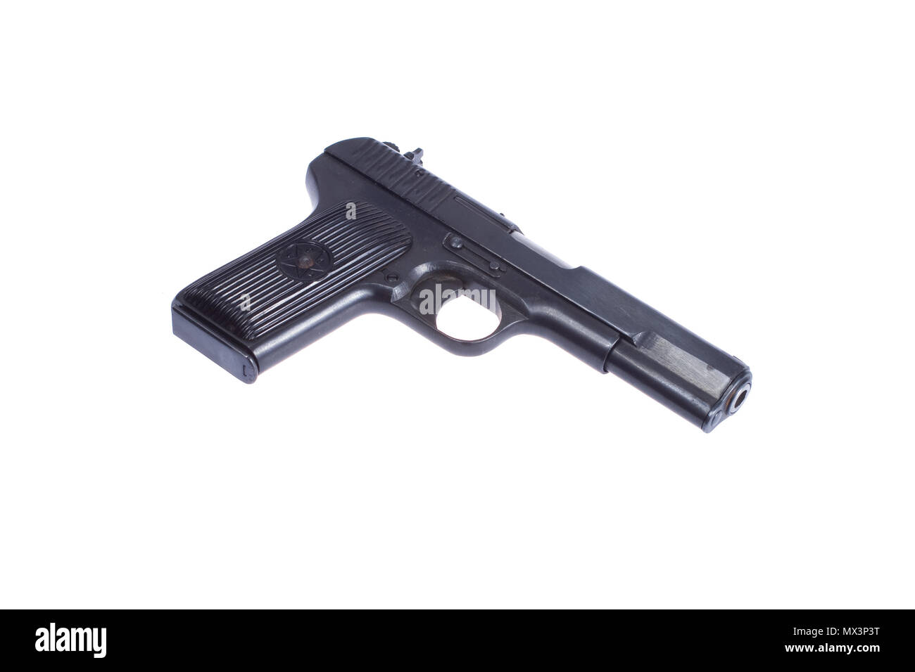 Soviet handgun TT (Tula, Tokarev) isolated on white background Stock ...