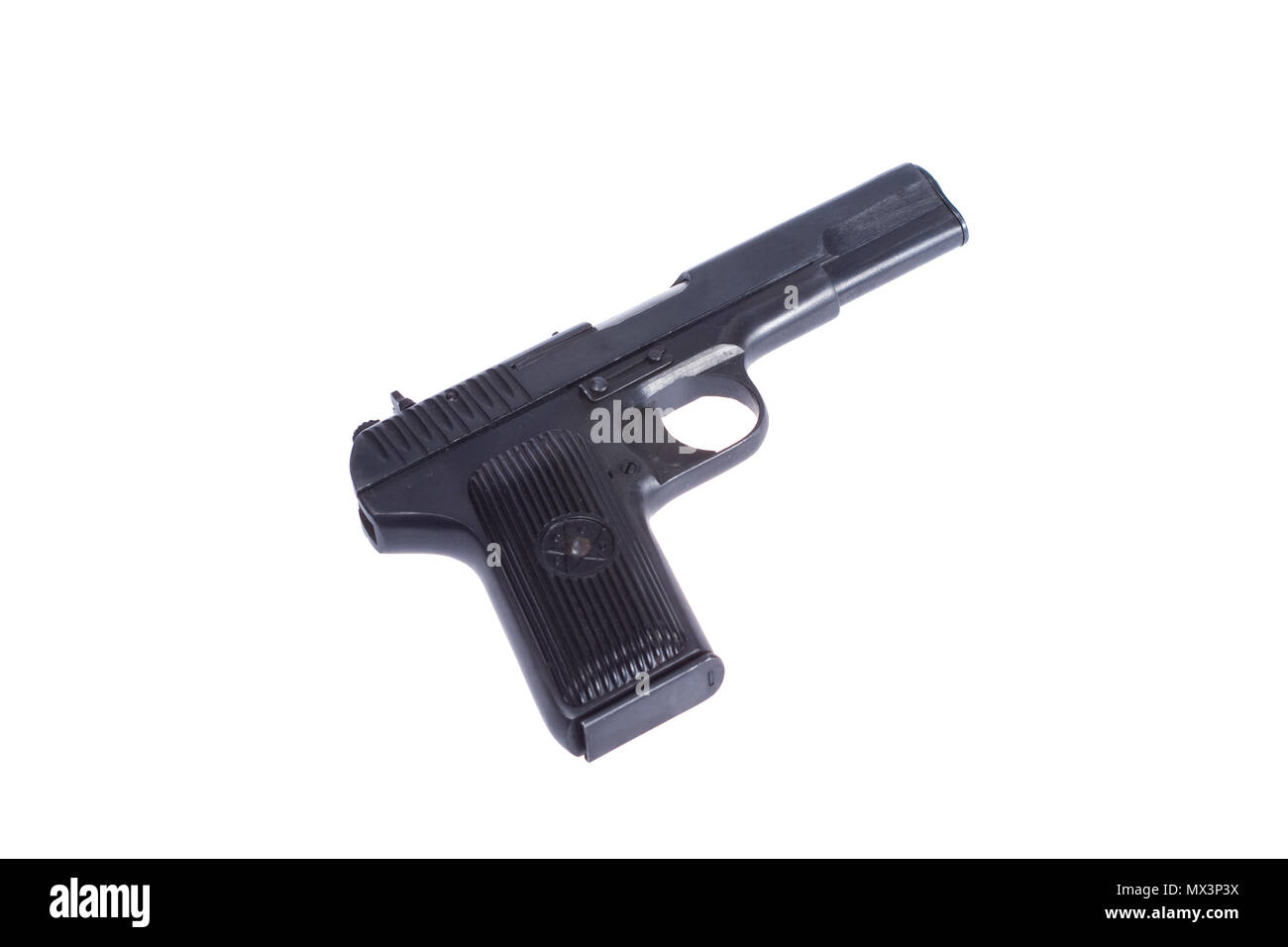 Soviet handgun TT (Tula, Tokarev) isolated on white background Stock ...
