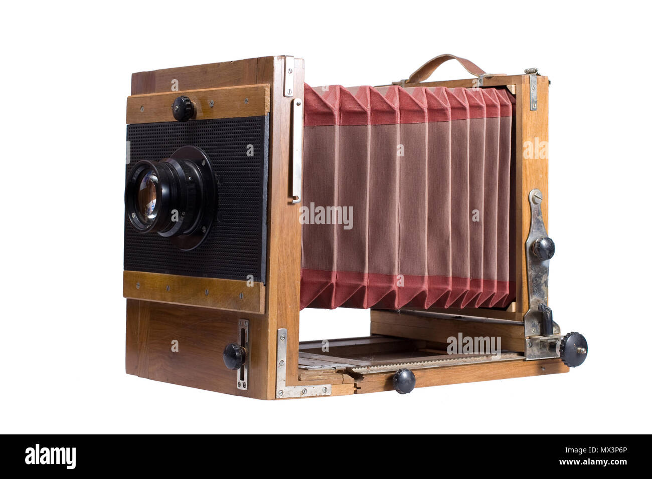 old big format camera isolated on white Stock Photo - Alamy
