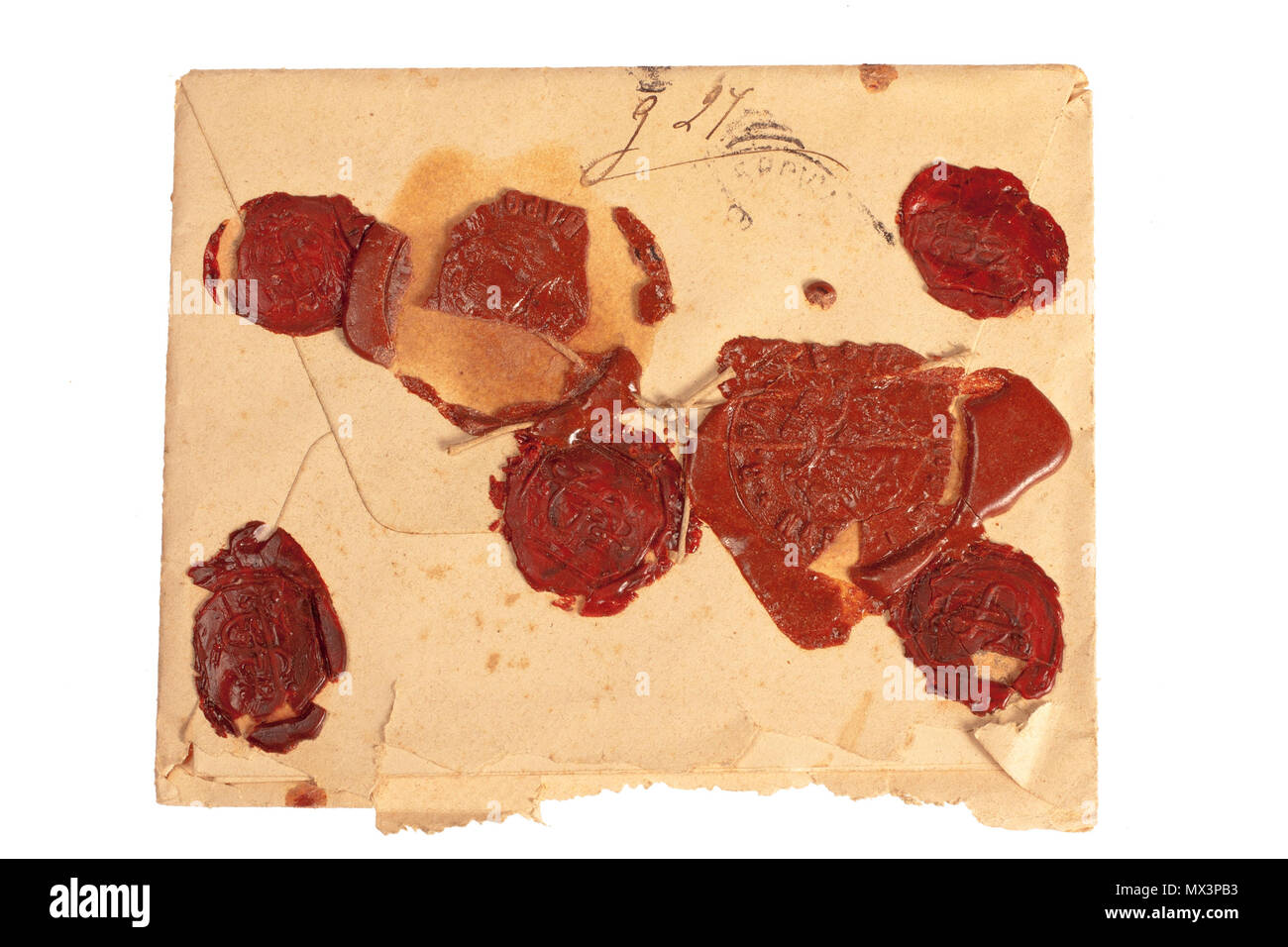 Old letter envelope handwriting Cut Out Stock Images & Pictures - Alamy