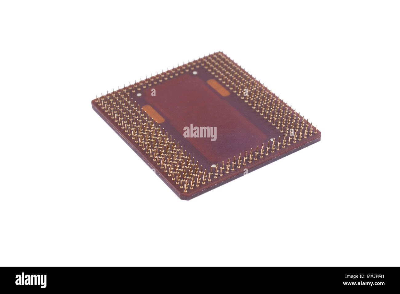 central microprocessor unit isolated on a white background Stock Photo ...