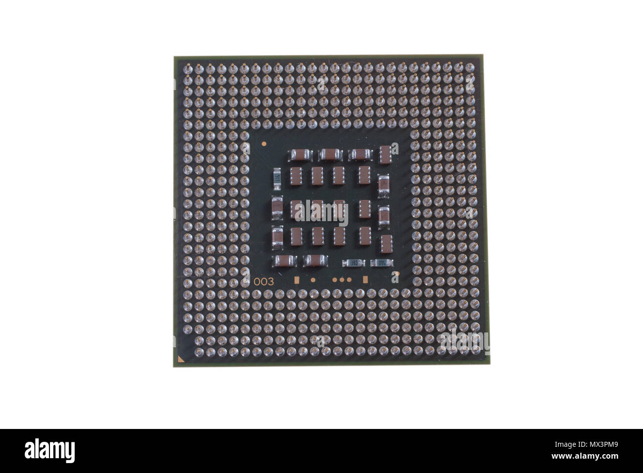 central microprocessor unit isolated on a white background Stock Photo ...