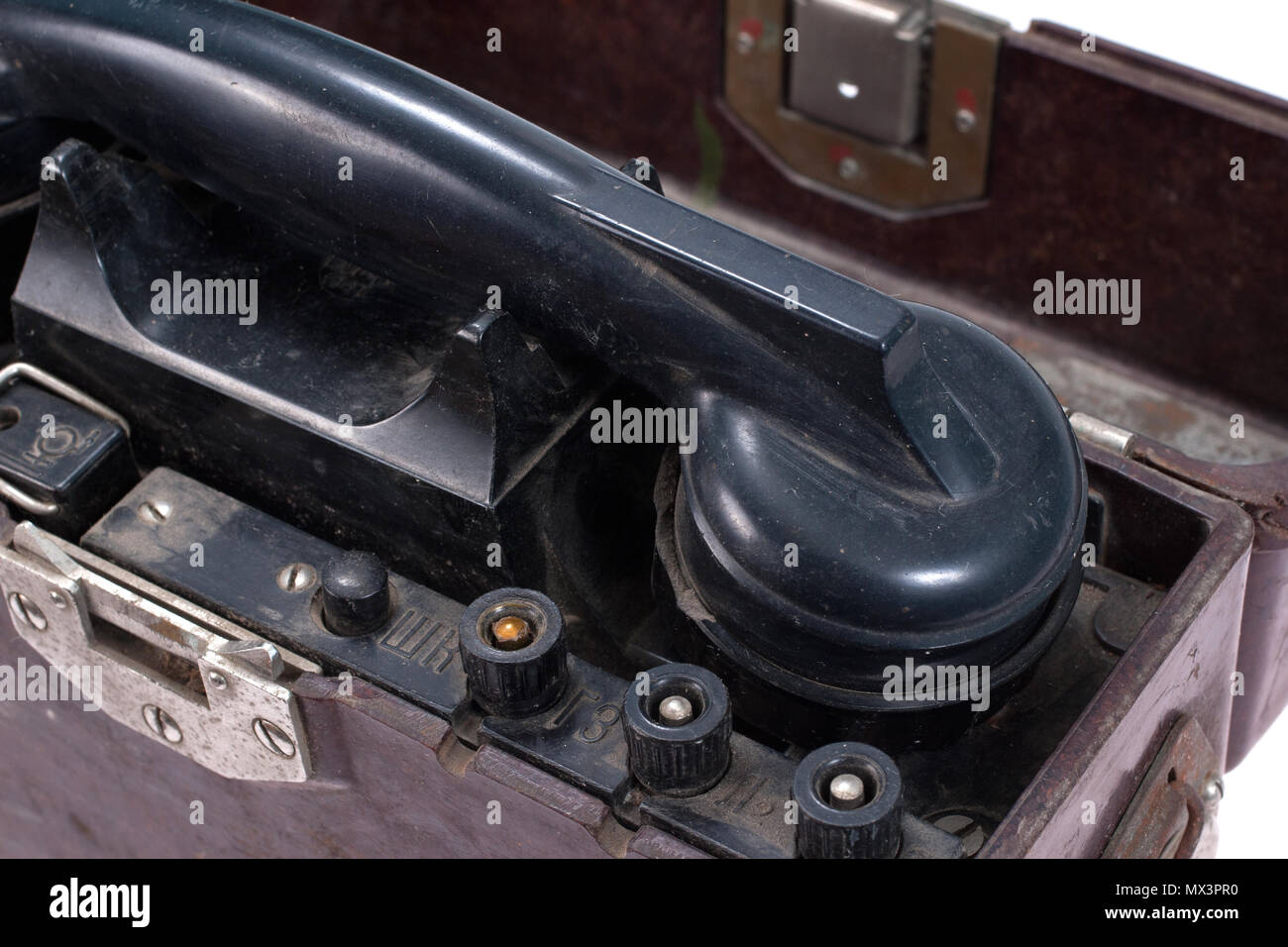ww2 military field phone Stock Photo - Alamy
