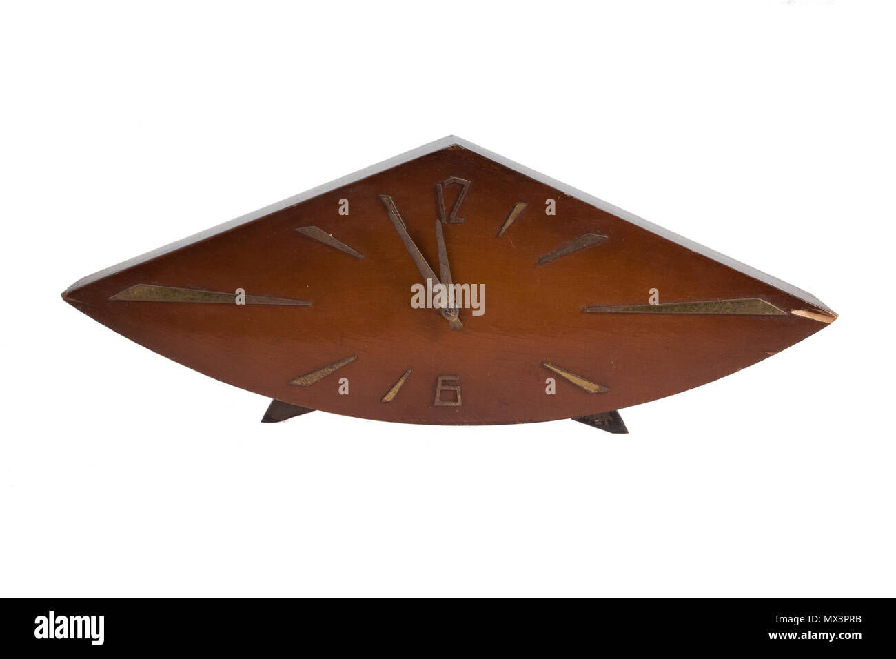 retro clock showing 12 hours Stock Photo - Alamy