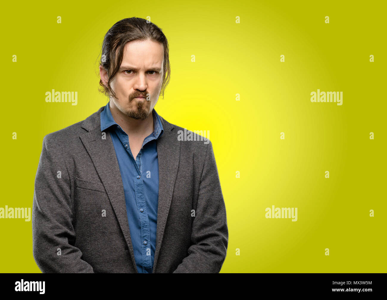Angry man with moustache hi-res stock photography and images - Alamy