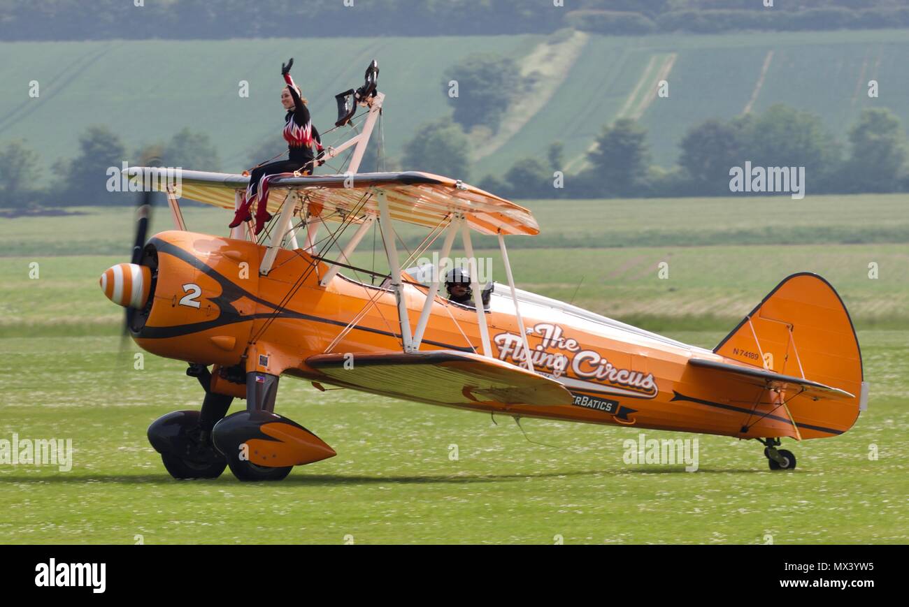 The Flying Circus the worlds only formation Wingwalking team performing ...