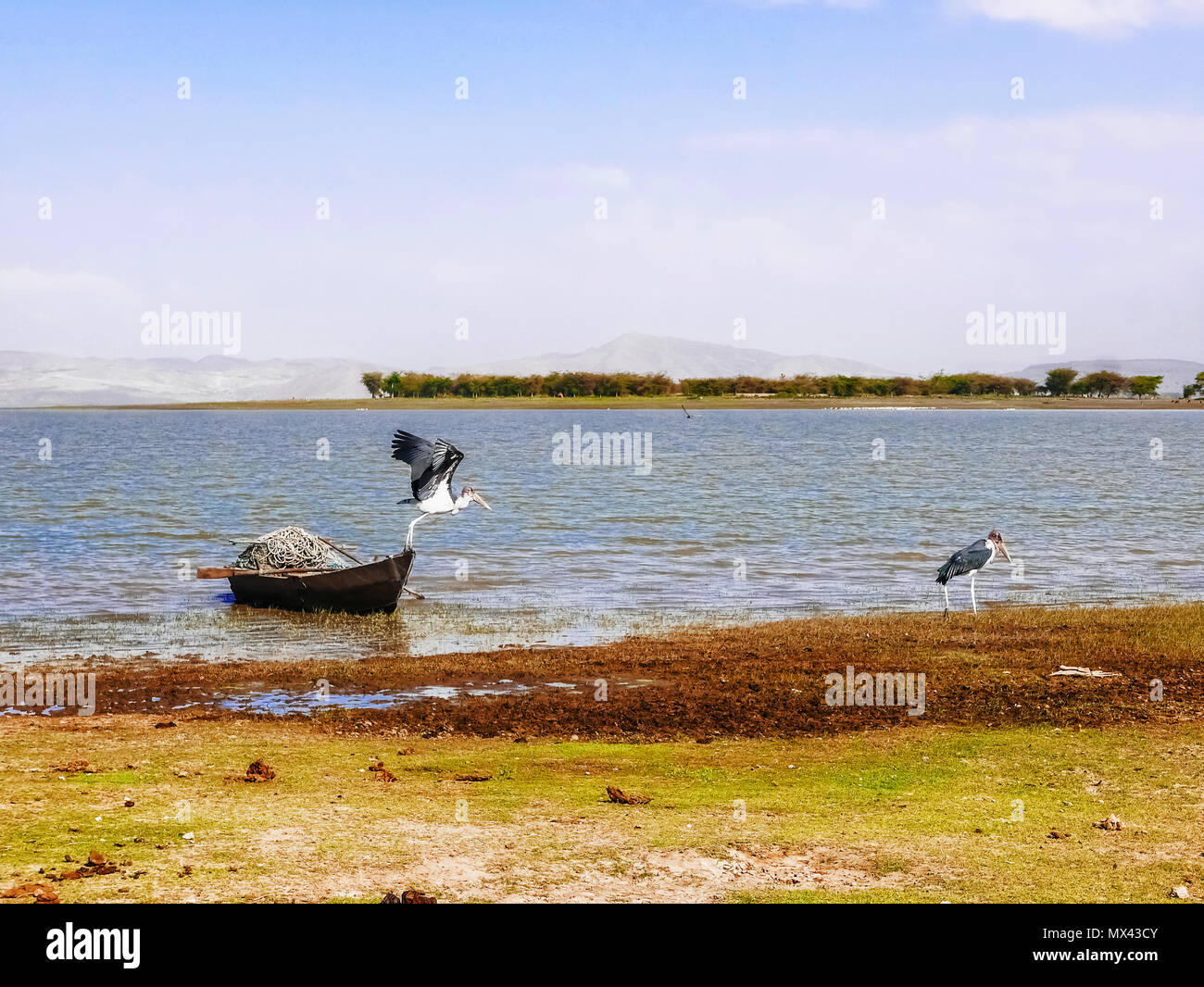 Landscape view at the lake Malawi. Picture was taken at Chitimba beach ...