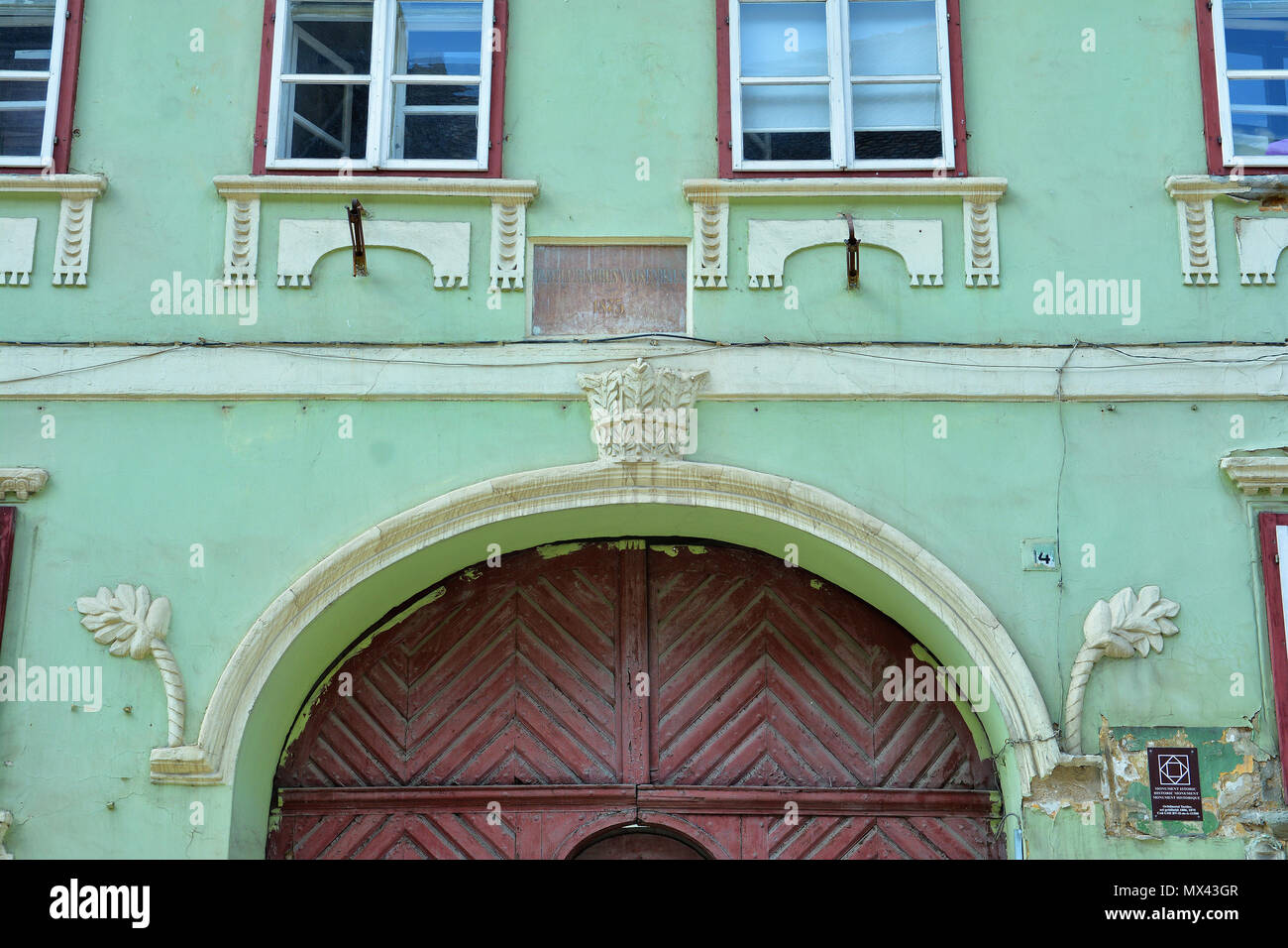 Building architecture in Brasov, Romania Stock Photo - Alamy