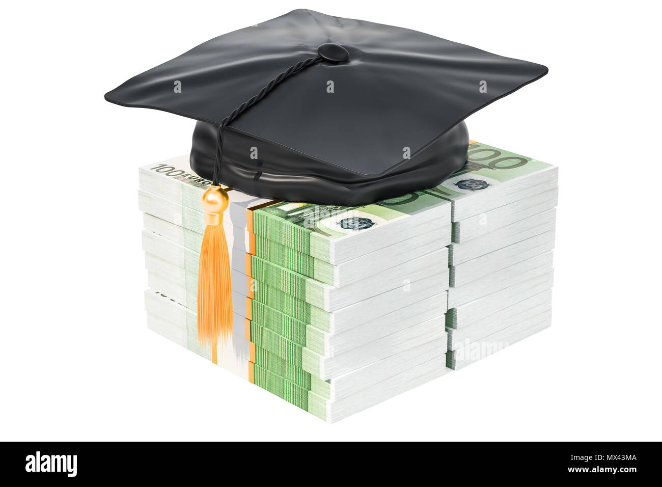 Graduation cap and money Cut Out Stock Images & Pictures - Alamy