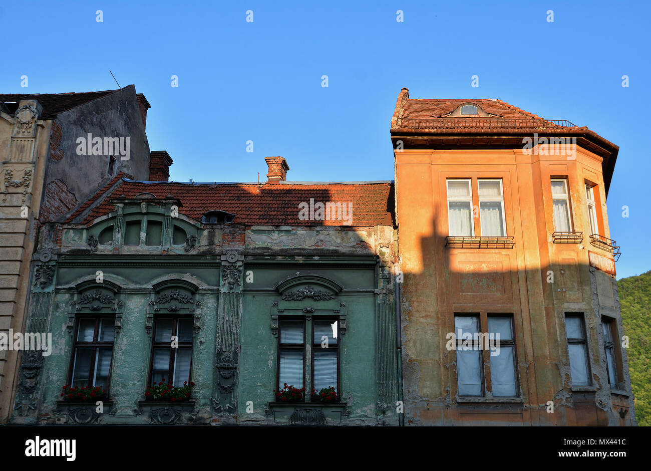 Building architecture in Brasov, Romania Stock Photo - Alamy