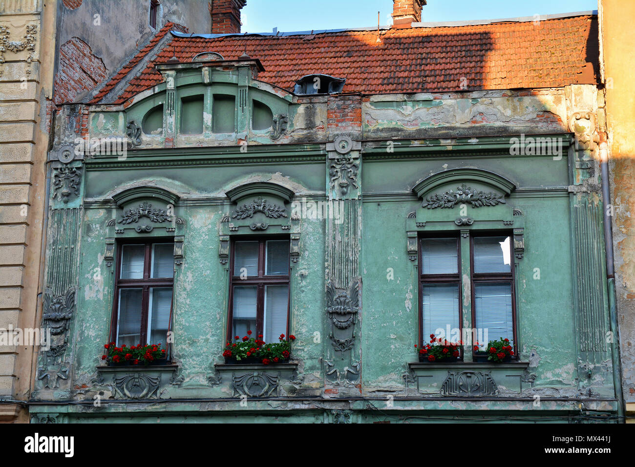 Building architecture in Brasov, Romania Stock Photo - Alamy