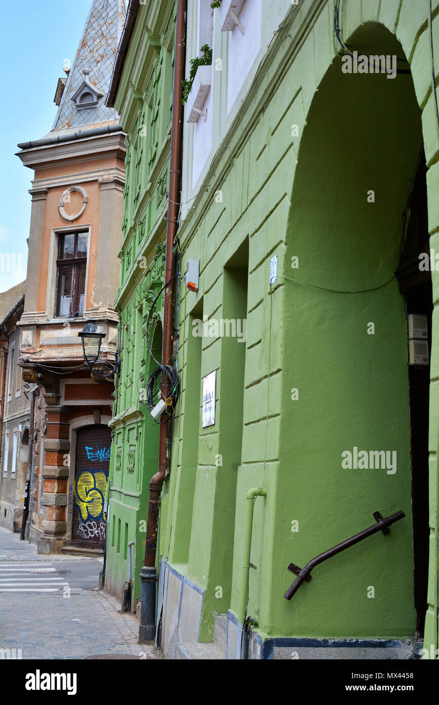 Building architecture in Brasov, Romania Stock Photo - Alamy